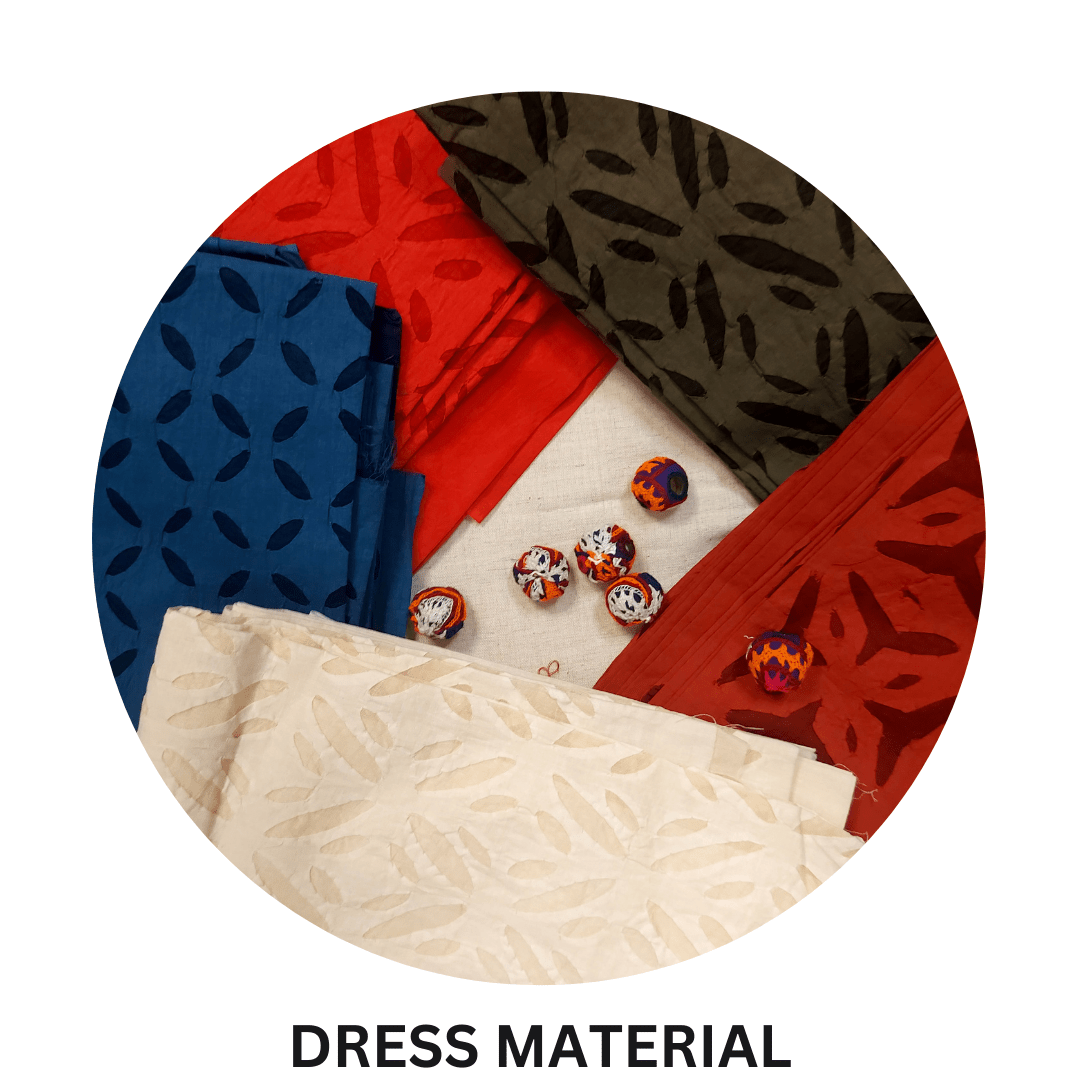 Cotton Applique Dress Material